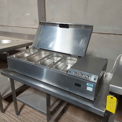 Williams TW9 Refrigerated Preparation Well Pizza Salad Prep Countertop ...